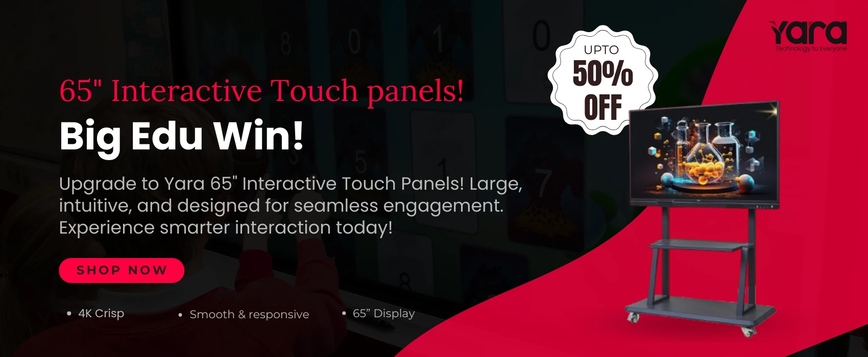 65" Interactive Touch Panel